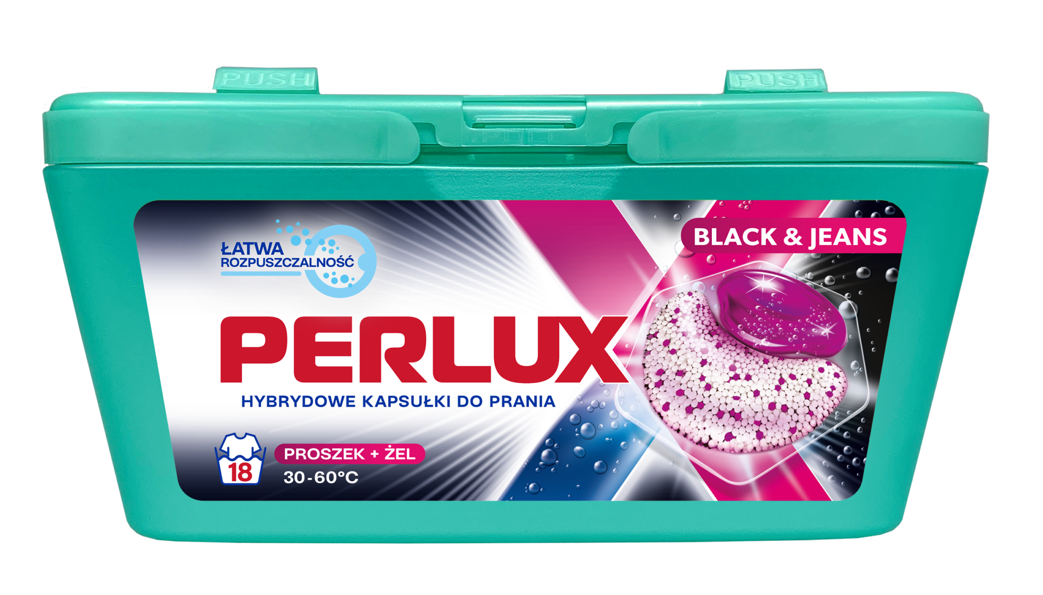 Perlux - a Polish brand of laundry detergents.